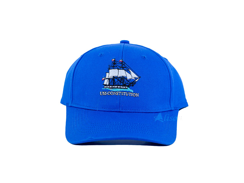 USS Constitution Embroidered Cap in Blue by Alison Nautical– The ...