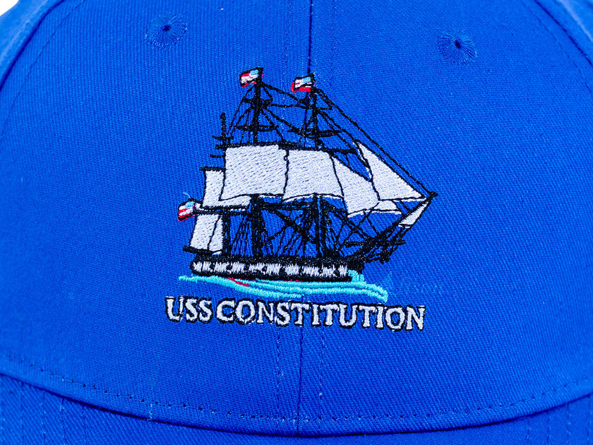 USS Constitution Embroidered Cap in Blue by Alison Nautical– The ...