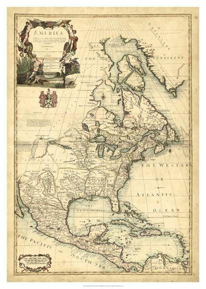 Antique Map of America Art Print– The National Memo